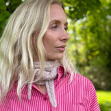 Jacqueline Friis' Ripple Scarf strikkeopskrift | Gaia Garn.